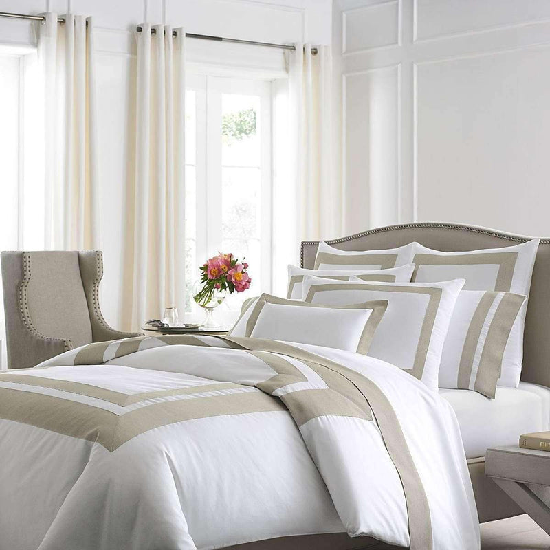 Genovesa Egyptian Cotton Sateen Duvet Cover | Shop Luxury Bedding and ...