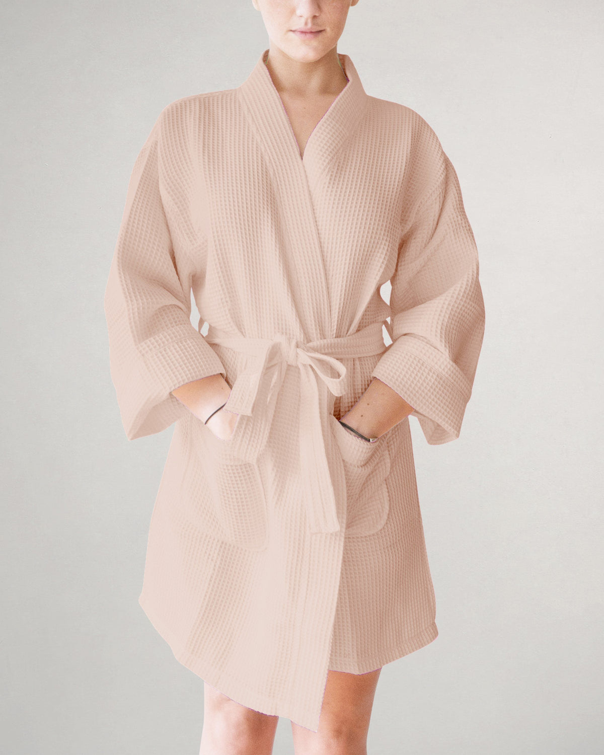 Rebecca Women's Kimono Waffle Robe | Shop Luxury Bedding and Bath at ...