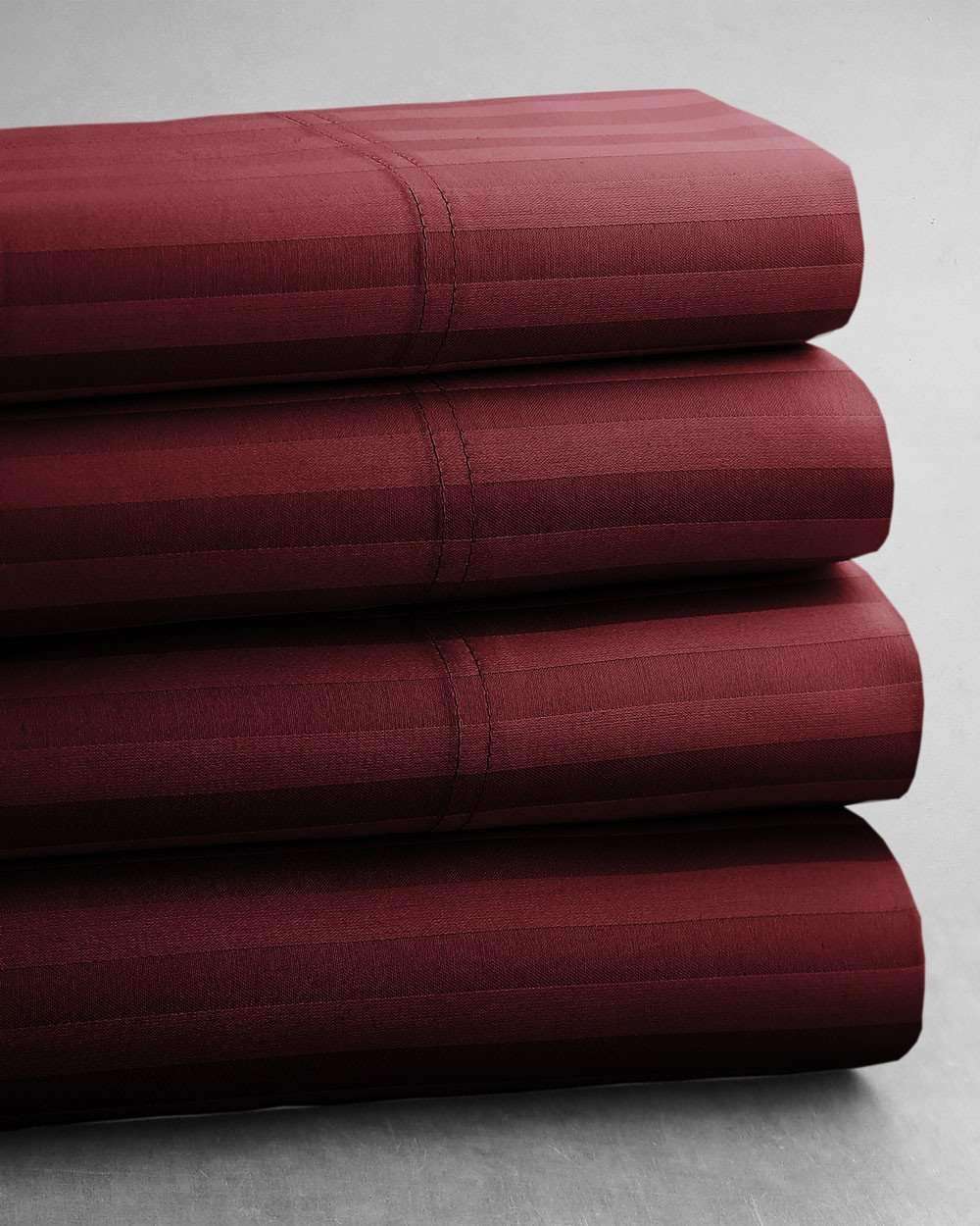 Valentino 1200 Thread Count Egyptian Cotton Sheet Set - Striped Patter