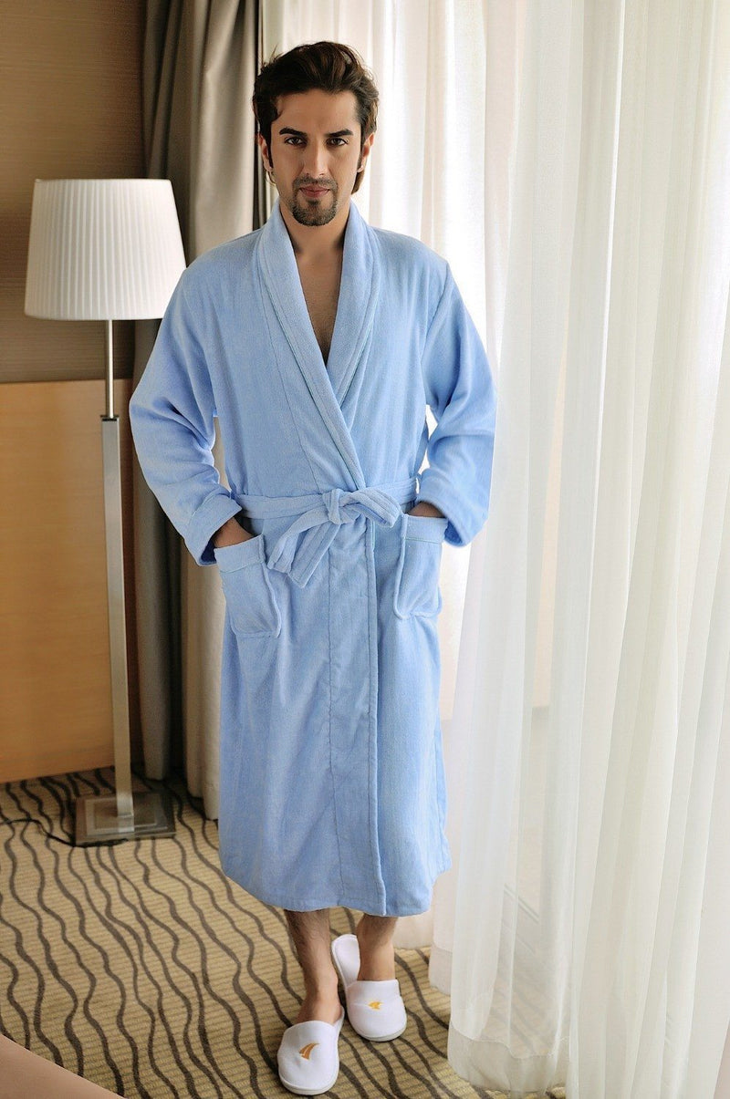 Egyptian Cotton Terry Bathrobe | Shop Luxury Bedding and Bath at Luxor ...